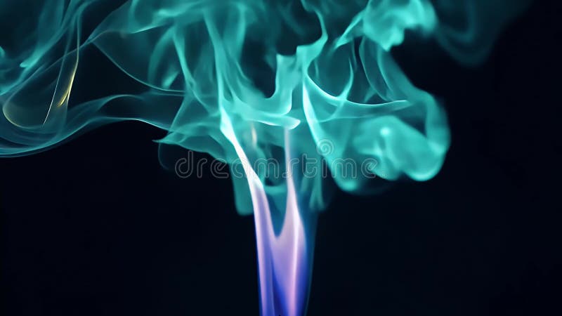Abstract Magic Flame Gracefully Flickering and Gently Illuminating ...