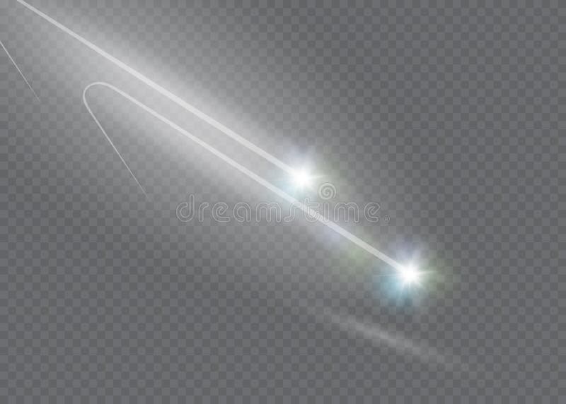 Abstract Magic Glow Star Light Effect with Neon Blur Curved Lines ...