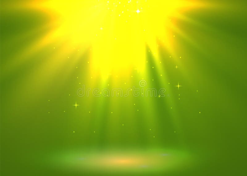Abstract Magic Light Background. Golden Holiday Burst Stock ...
