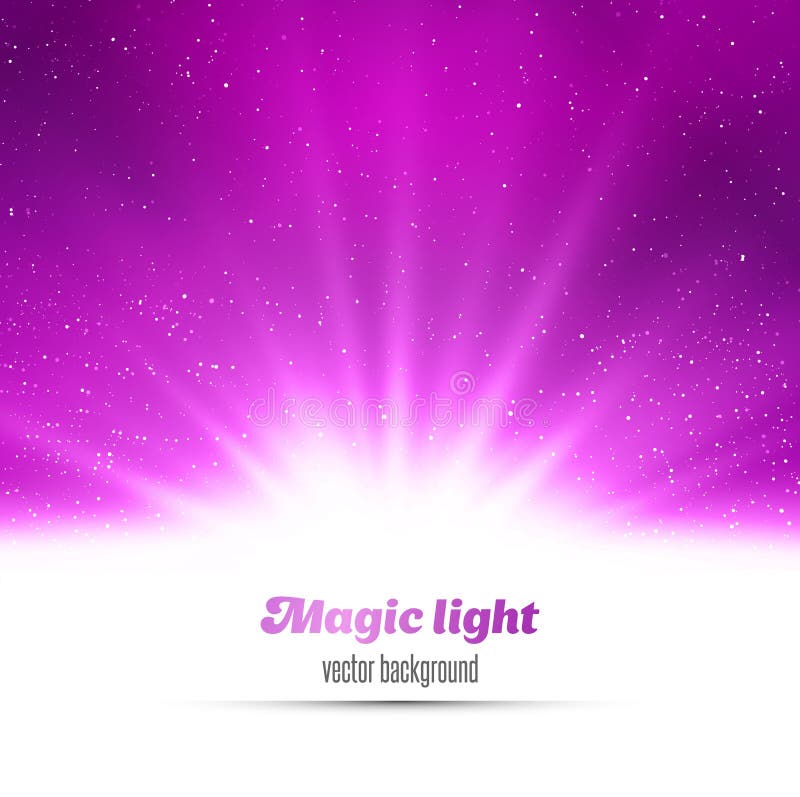 Abstract Magic Light Background Stock Vector - Illustration of night ...