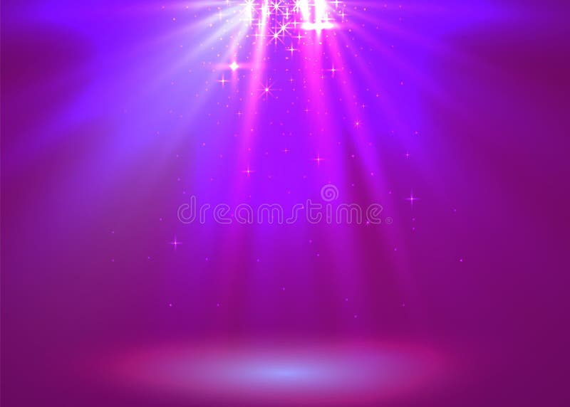 Abstract Magic Light Background. Purple Holiday Burst Stock Photo ...
