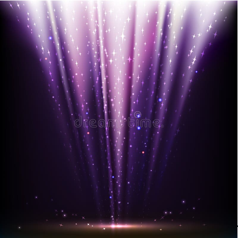 Abstract Lights Purple Background Stock Vector - Illustration of boreal ...