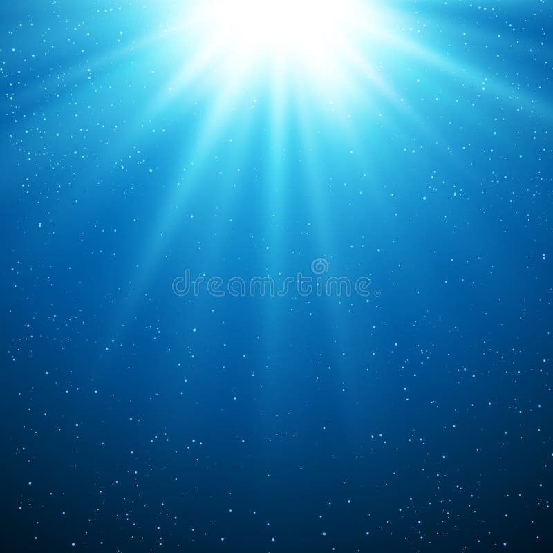 Abstract Magic Light Background Blue Holiday Burst Stock Vector