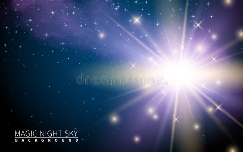 Abstract Magic Light Blue Holiday Burst Realistic Design Elements