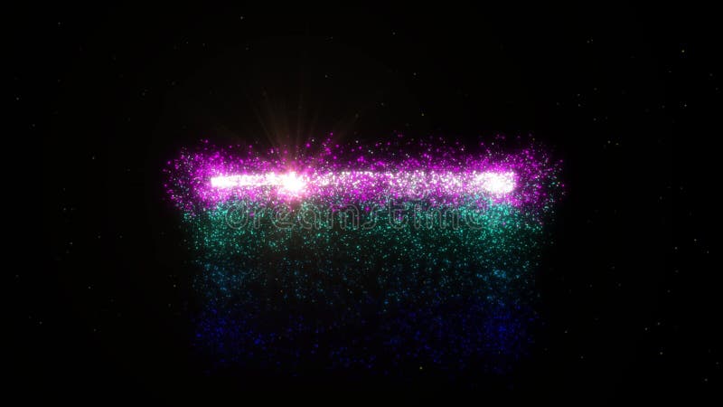 Abstract Magic Particle Trail Animation. Glowing Magic Particle Trail ...
