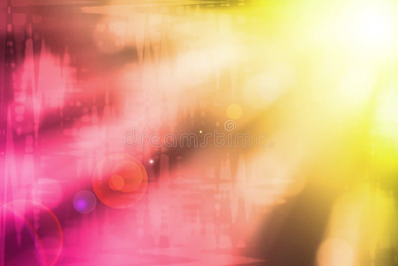 Abstract Magic Sun Flares and Light Rays Stock Illustration ...