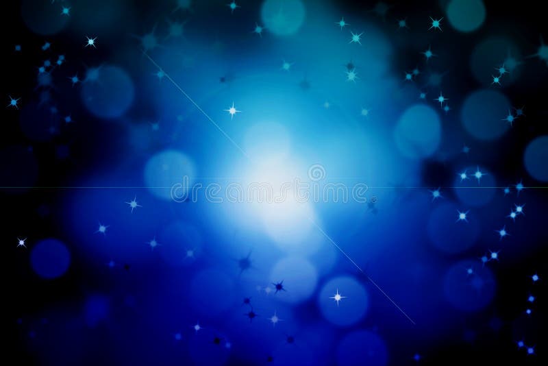 Abstract Magic Sun Light Ray with Glittering Stars Stock Illustration ...