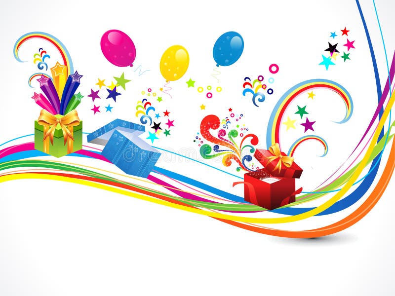 Abstract magical gift wave stock vector. Illustration of festive - 35914447