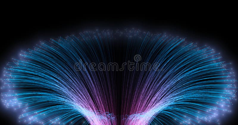 Abstract Magical Luminous Rays. 3D Render Stock Illustration ...