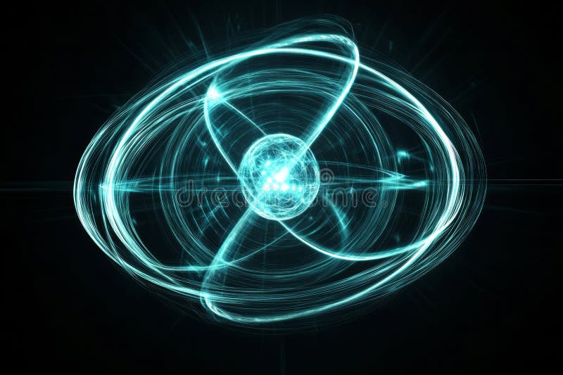 Abstract Magnetic Field, Atom, Quant, Time and Space Gravity Sphere ...