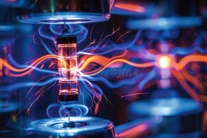 Abstract Magnetic Fields Forming Energy Shapes, Force Lines, and ...