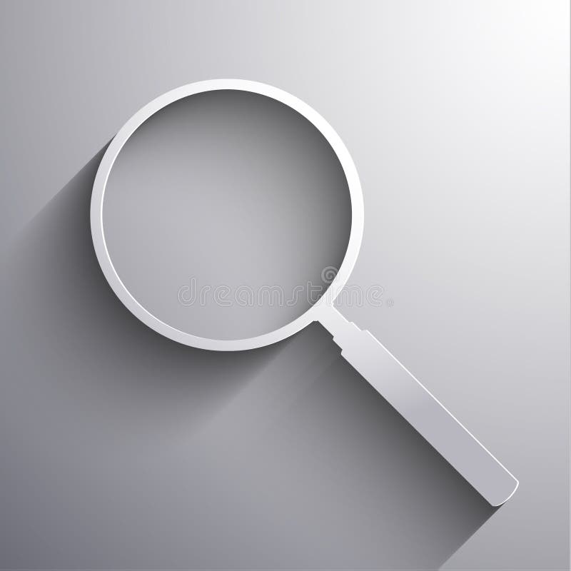 Abstract Magnifying Glass Sign Stock Vector - Illustration of element ...