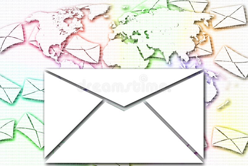 Abstract e-mail design stock illustration. Illustration of group - 254161