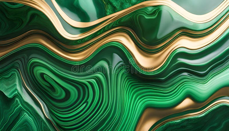 Abstract Malachite Background with Stone Texture, Realistic Malachite ...