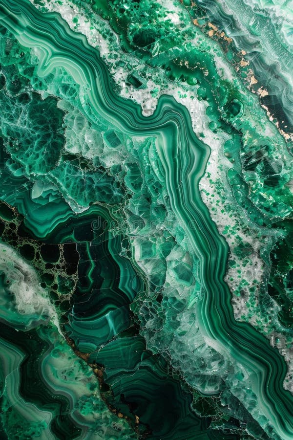 Abstract Malachite Stone Pattern Stock Photo - Image of geological ...