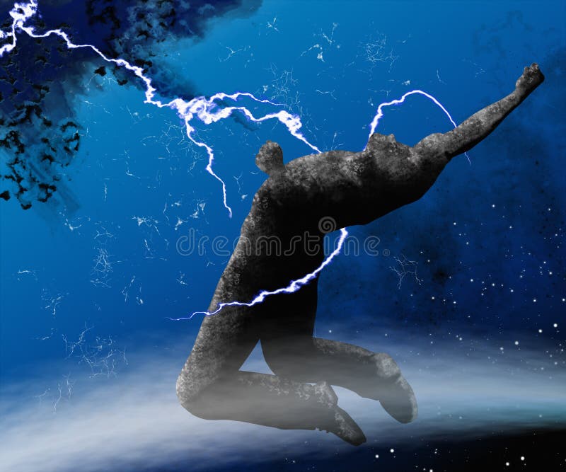 Abstract man stock illustration. Illustration of cyborg - 23782819