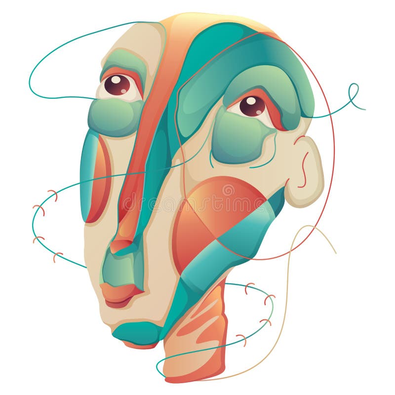 Abstract Man Face stock vector. Illustration of mouth - 103923522 Abstract Man Face stock vector. Illustration of mouth - 103923522