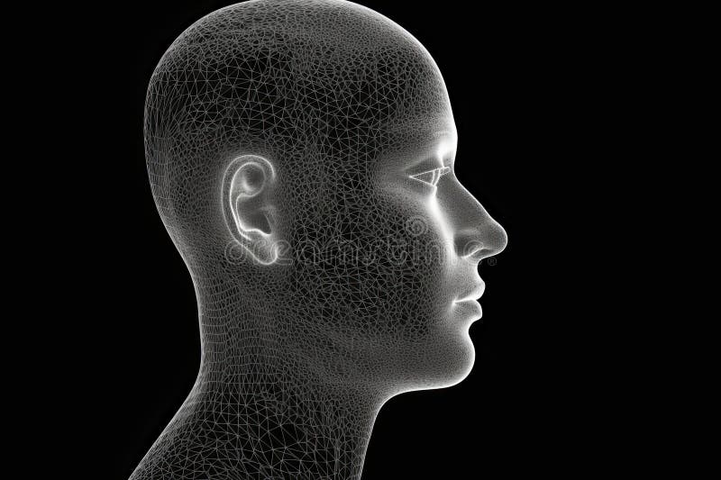 Side View Dotted Face Background Stock Illustrations – 26 Side View ...