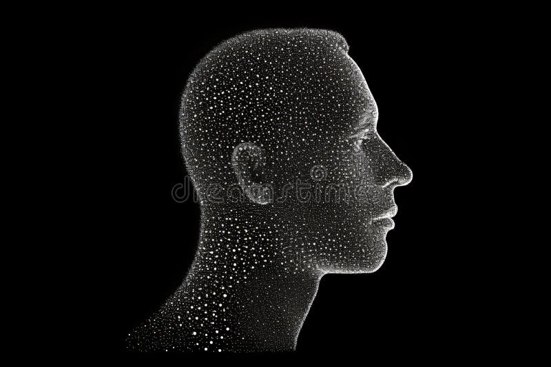Side View Dotted Face Background Stock Illustrations – 24 Side View ...