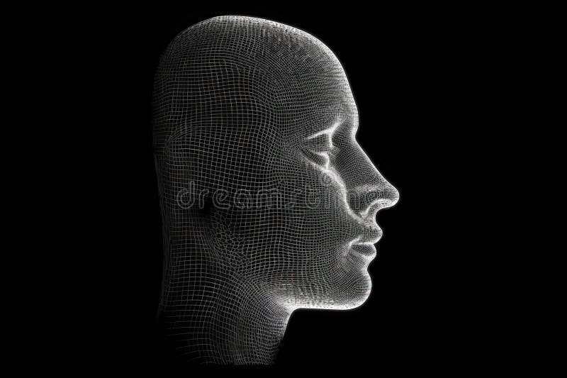 Side View Dotted Face Background Stock Illustrations – 26 Side View ...