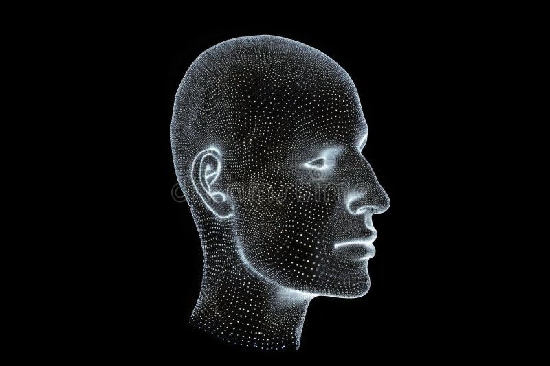 Side View Dotted Face Background Stock Illustrations – 28 Side View ...