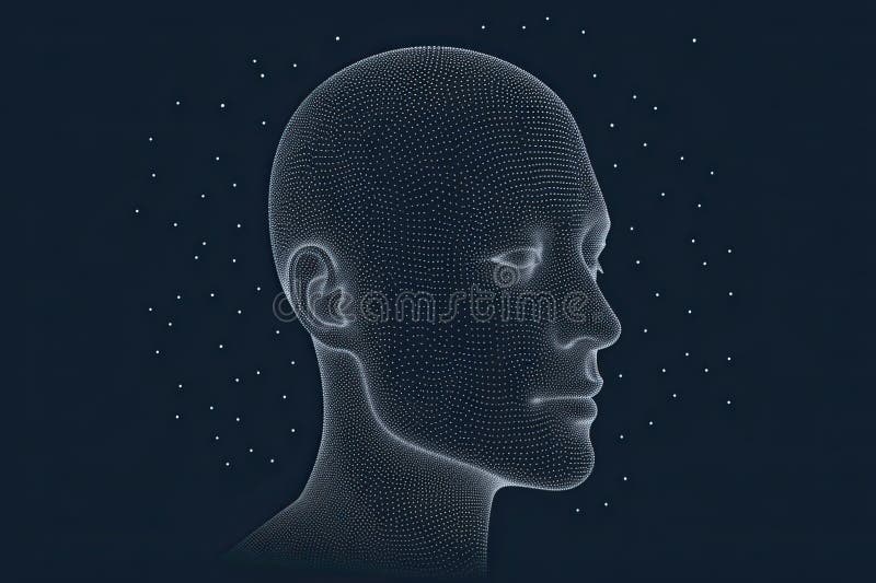 Side View Dotted Face Background Stock Illustrations – 18 Side View ...