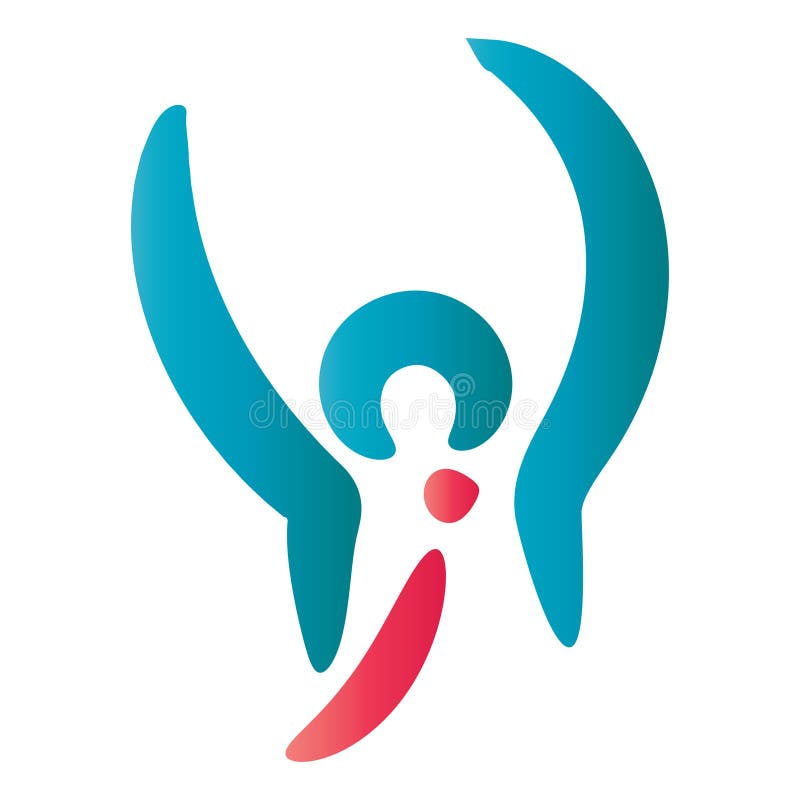 Abstract Man Icon. Vector Illustration Decorative Background Design ...