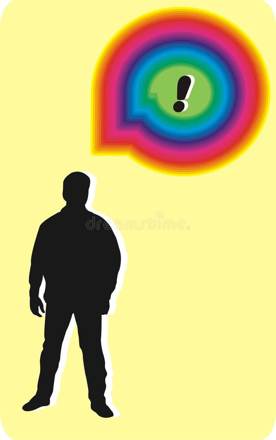 Abstract man thinking stock vector. Illustration of curl - 6938401