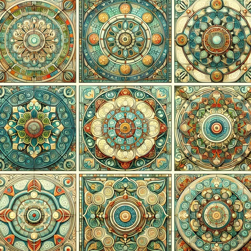 Abstract Mandala Art. stock illustration. Illustration of design ...