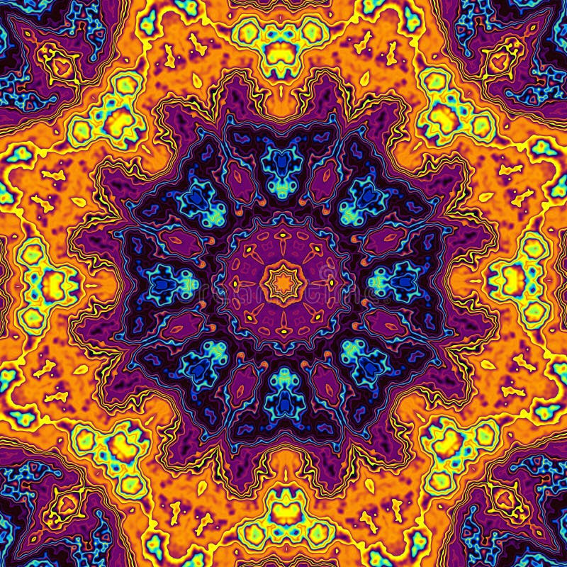 Abstract Mandala Background Stock Illustration - Illustration of ...