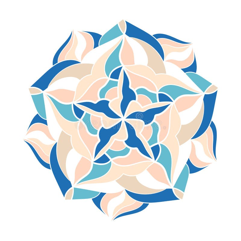 Abstract Mandala Pattern, Vector Illustration. Bright Ornament Stock ...