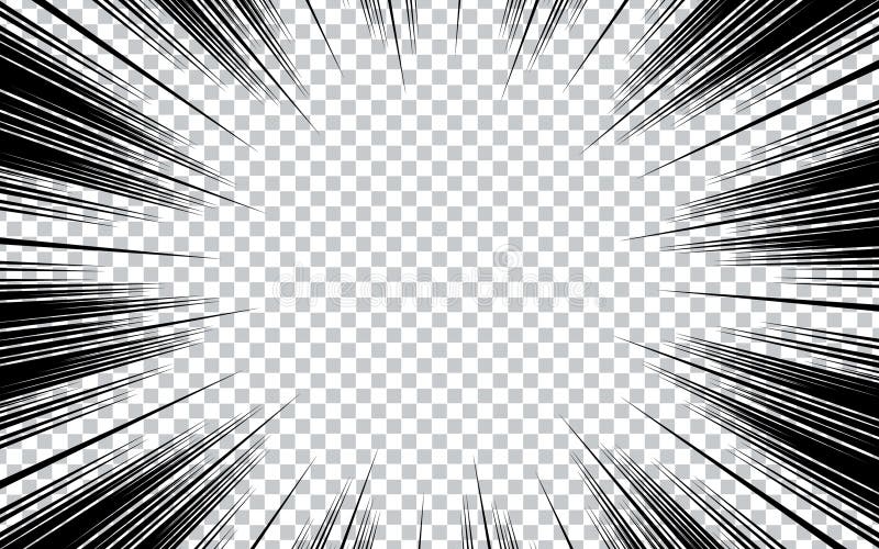 Abstract Manga Comic Zoom Background Vector Illustration Stock ...