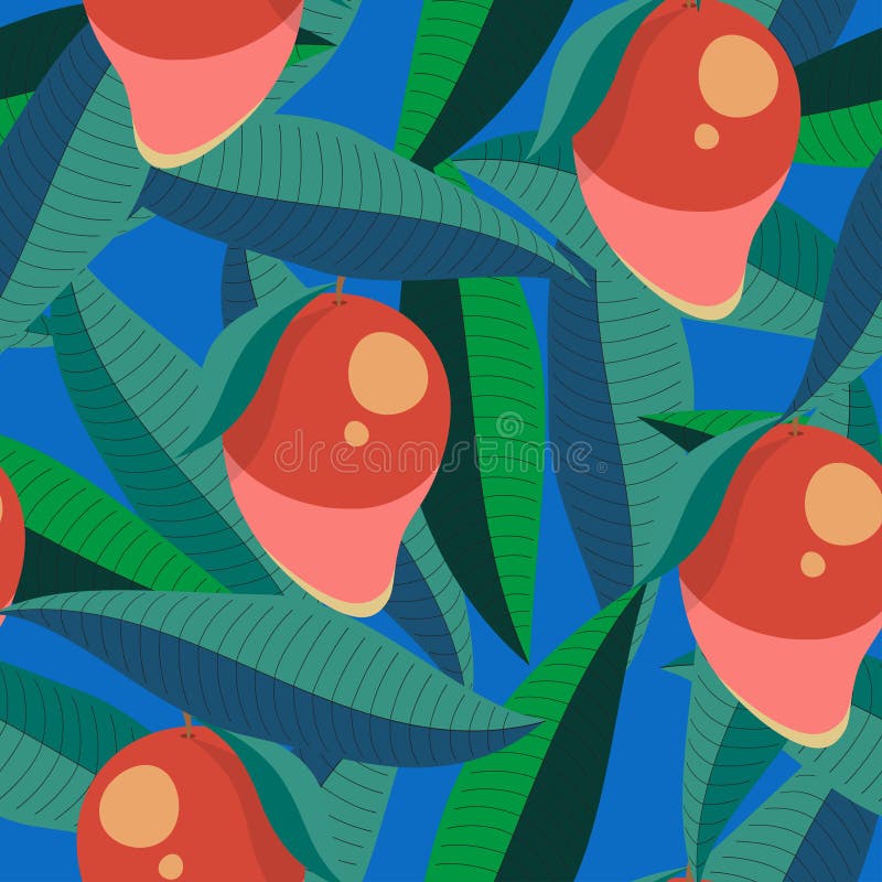 Abstract mango pattern stock vector. Illustration of background - 113705679