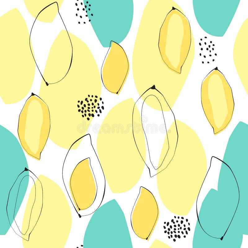 Abstract Mango Seamless Background Stock Vector - Illustration of ...