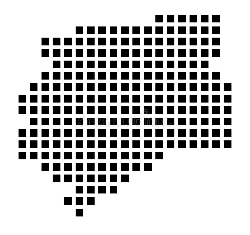 Abstract Map of Aurich (Germany) Stock Illustration - Illustration of ...