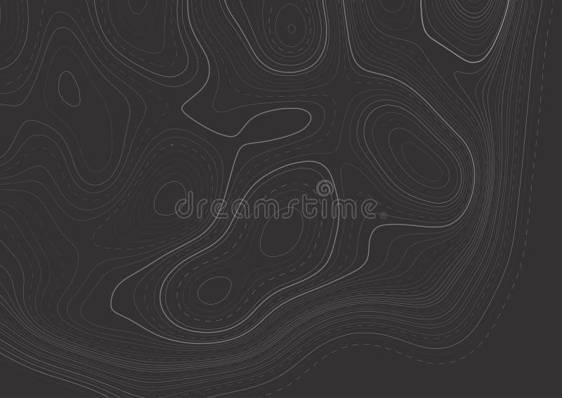 Abstract Map Background with Topography Design Stock Vector ...