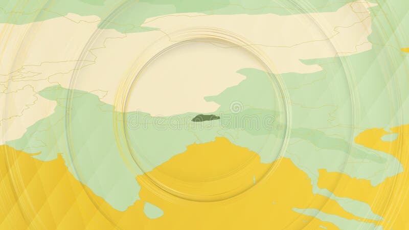 Abstract Map of Bhutan and Surrounding Regions with Circular Patterns ...