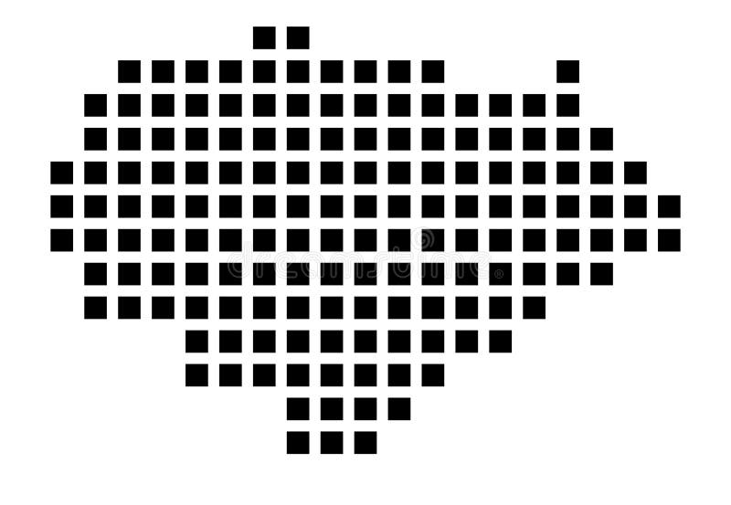 Abstract Map of Bornheim (Germany) Stock Vector - Illustration of ...