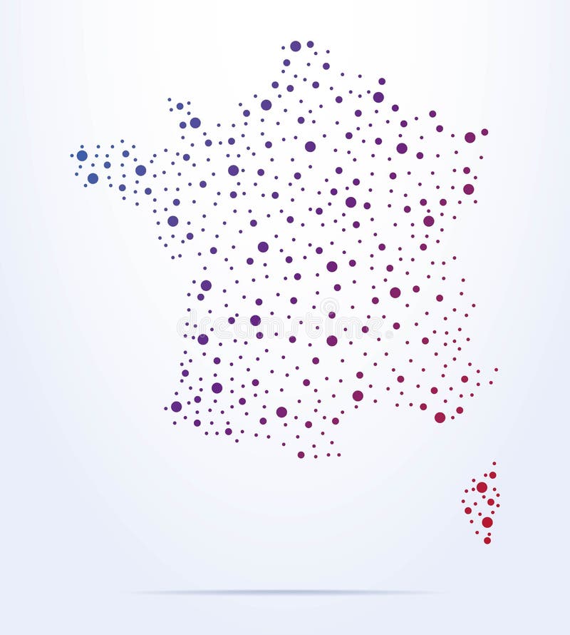Abstract map of France stock illustration. Illustration of country ...