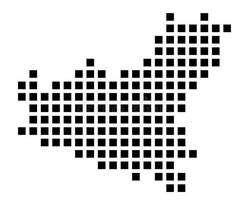 Abstract Map of Friedrichshafen (Germany) Stock Illustration ...
