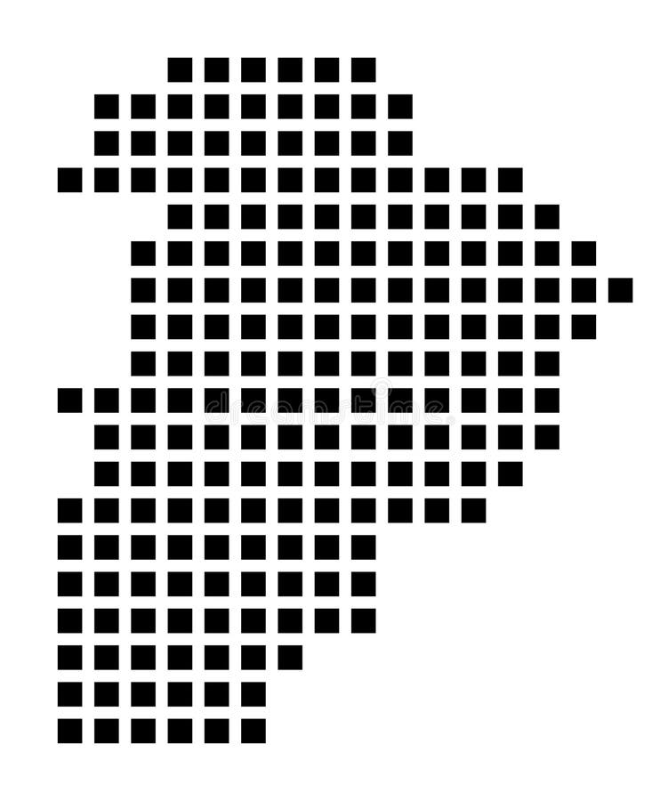 Abstract Map of Hemer (Germany) Stock Illustration - Illustration of ...