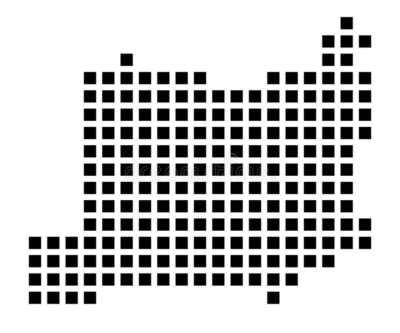 Abstract Map of Leer (Ostfriesland) (Germany) Stock Illustration ...