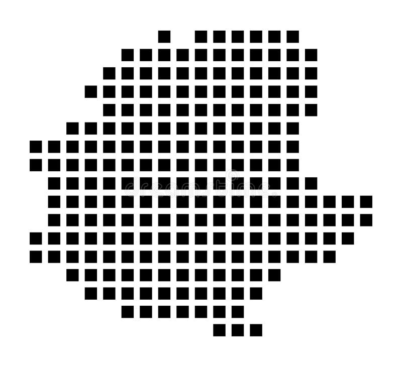 Abstract Map of Melle (Germany) Stock Vector - Illustration of melle ...