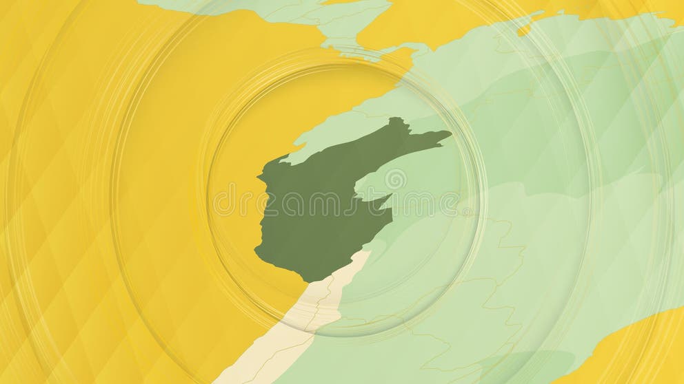 Abstract Map of Peru and Surrounding Regions with Circular Patterns ...