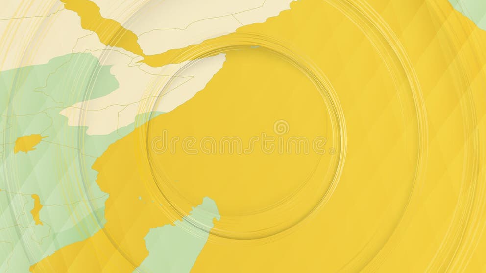 Abstract Map of Seychelles and Surrounding Regions with Circular ...