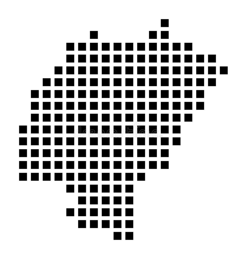 Abstract Map of Stuhr (Germany) Stock Vector - Illustration of ...