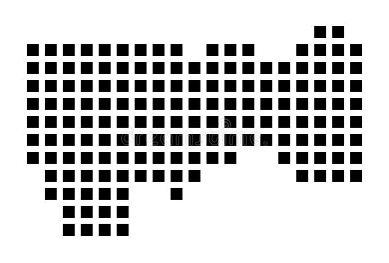 Abstract Map of Unna (Germany) Stock Vector - Illustration of country ...