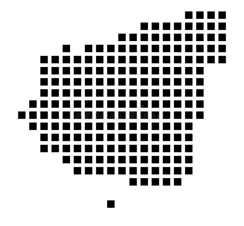 Abstract Map of Wedel (Germany) Stock Vector - Illustration of black ...