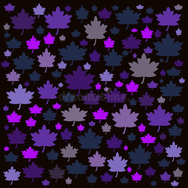 Abstract and Contemporary Seamless Maple Leaf Pattern Stock ...