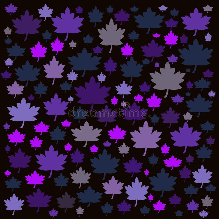 Abstract and Contemporary Seamless Maple Leaf Pattern Stock ...